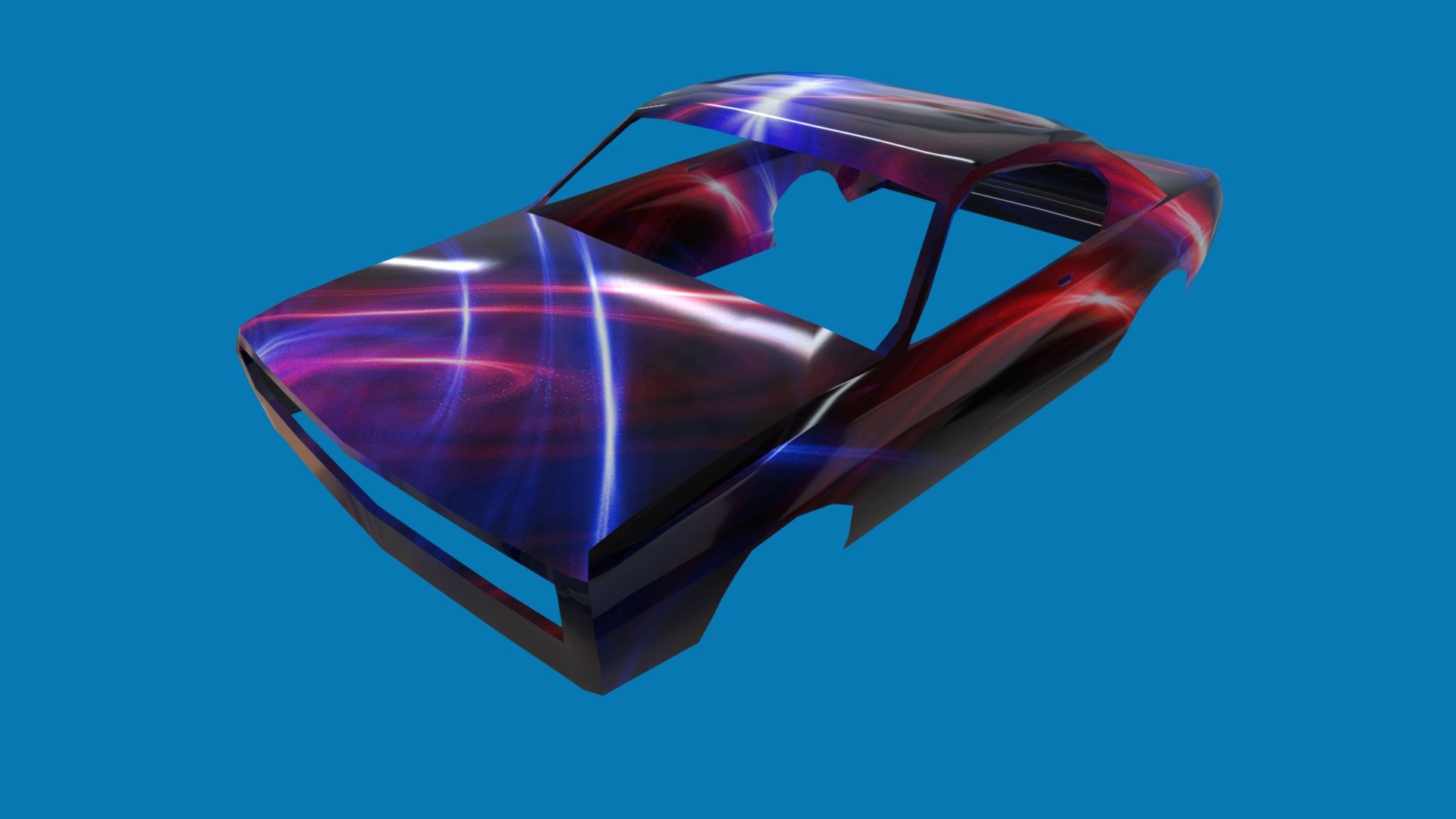 Car body with custom paint job. - 3D model by fasteng [612b36e] - Sketchfab
