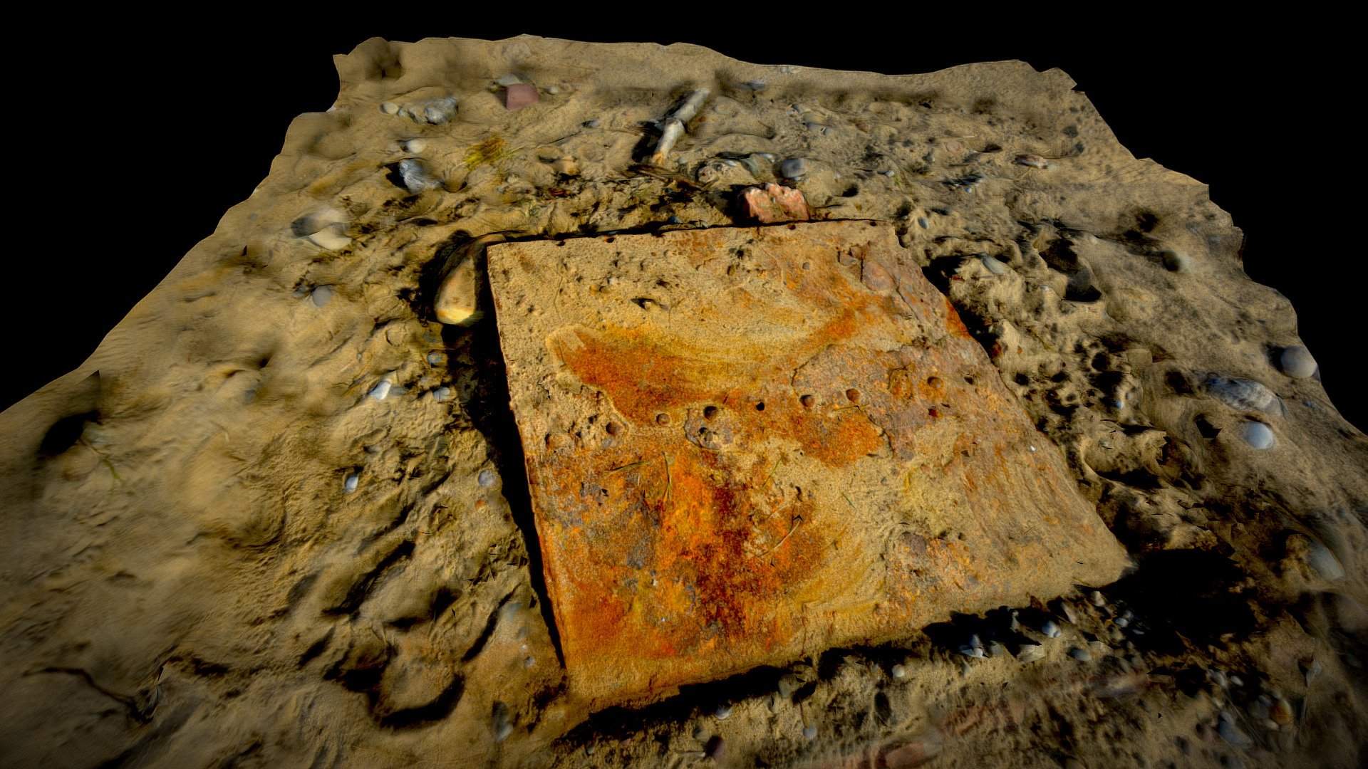 Iron plate with rivets - 3D model by Glamorgan-Gwent Archaeological ...