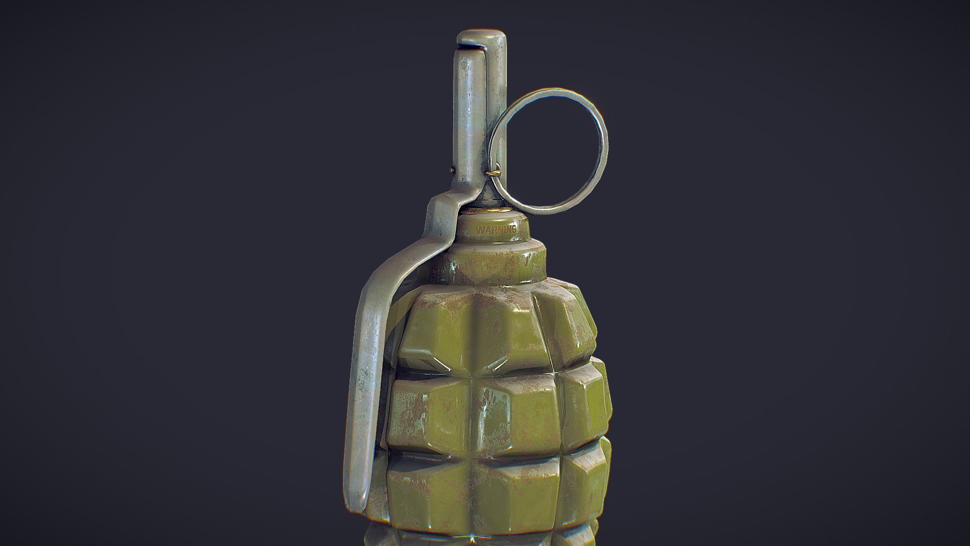 Grenade-F1 - 3D model by Dmytro Nikonov (@dmytronikonov) [612c645 ...