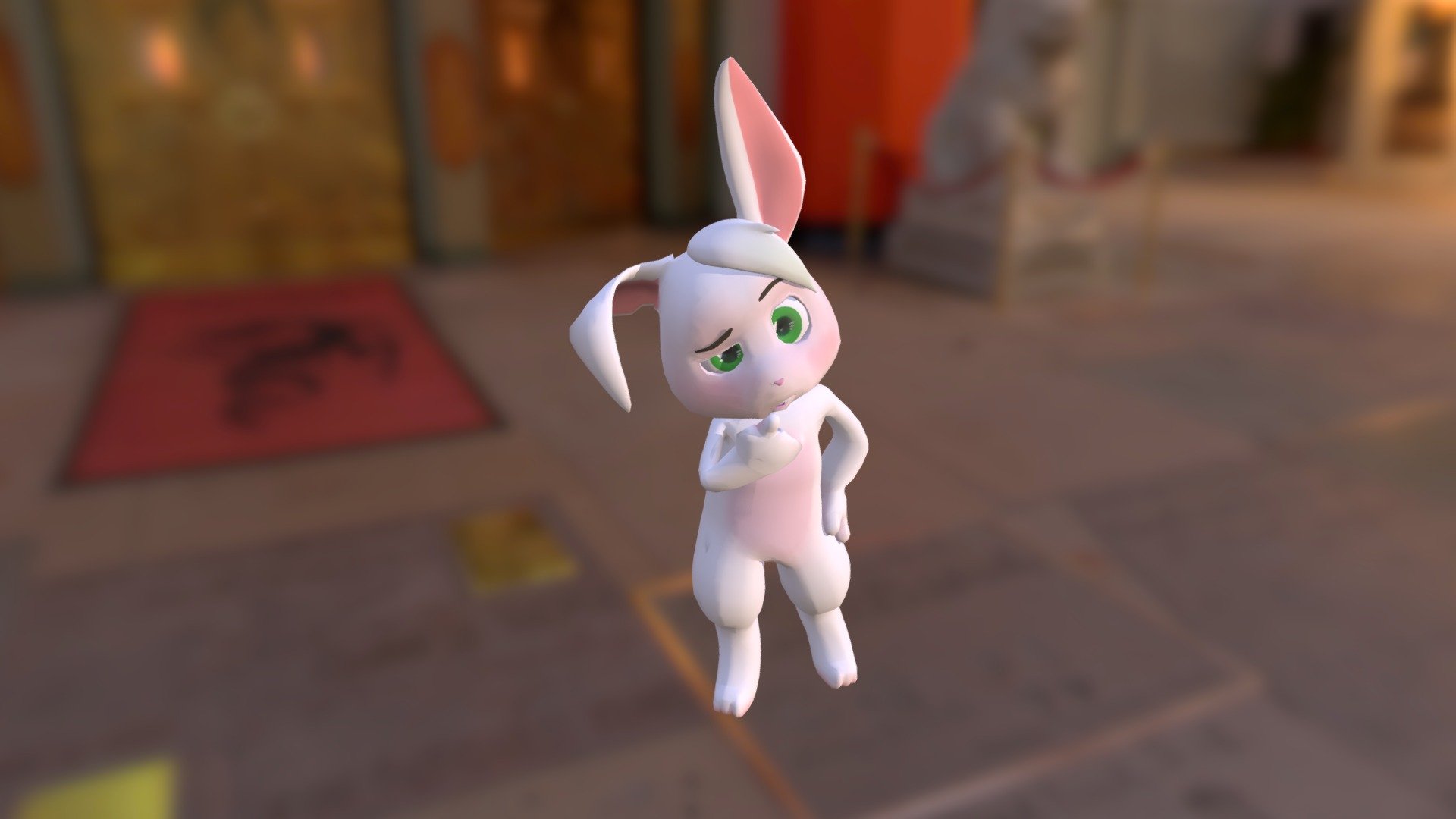 Jade Rabbit Posed - 3D model by manguwu [6131caf] - Sketchfab