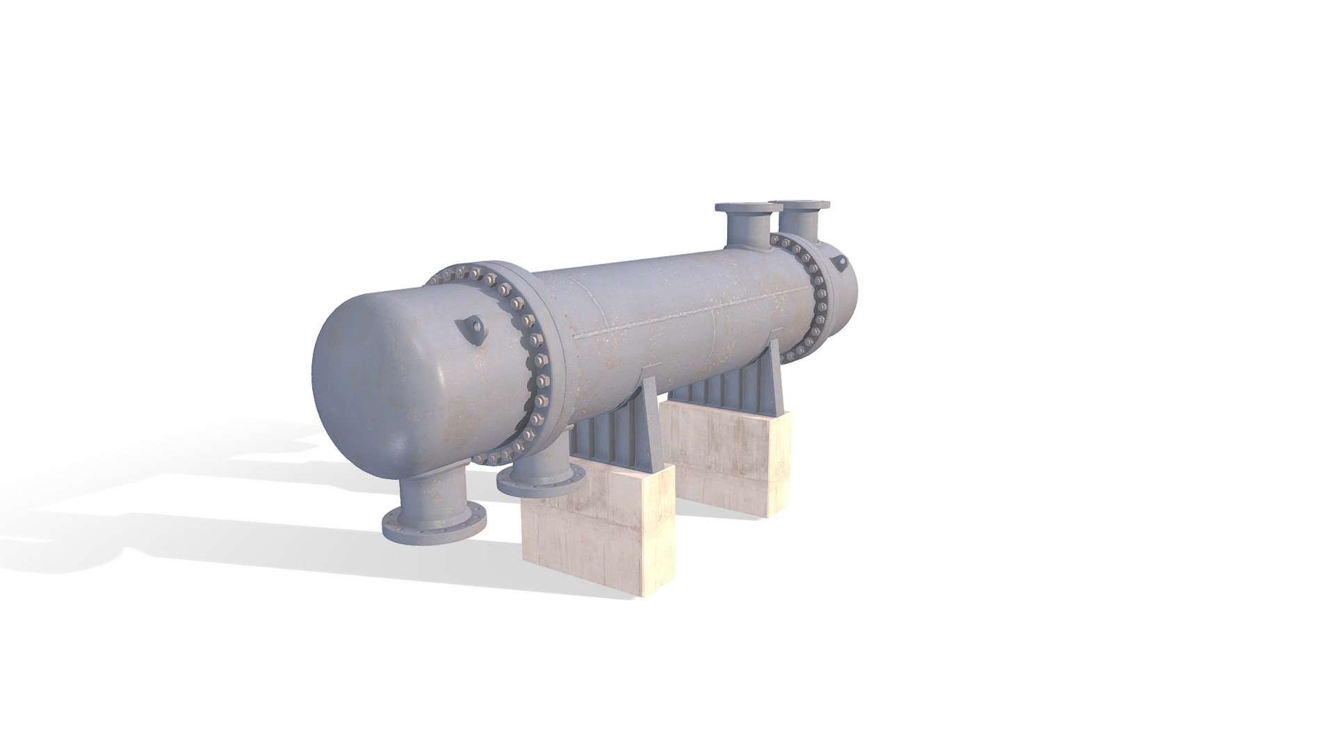 Fixed-Tube Exchanger - 3D model by CG Labs (@cg-labs) [61326f5] - Sketchfab