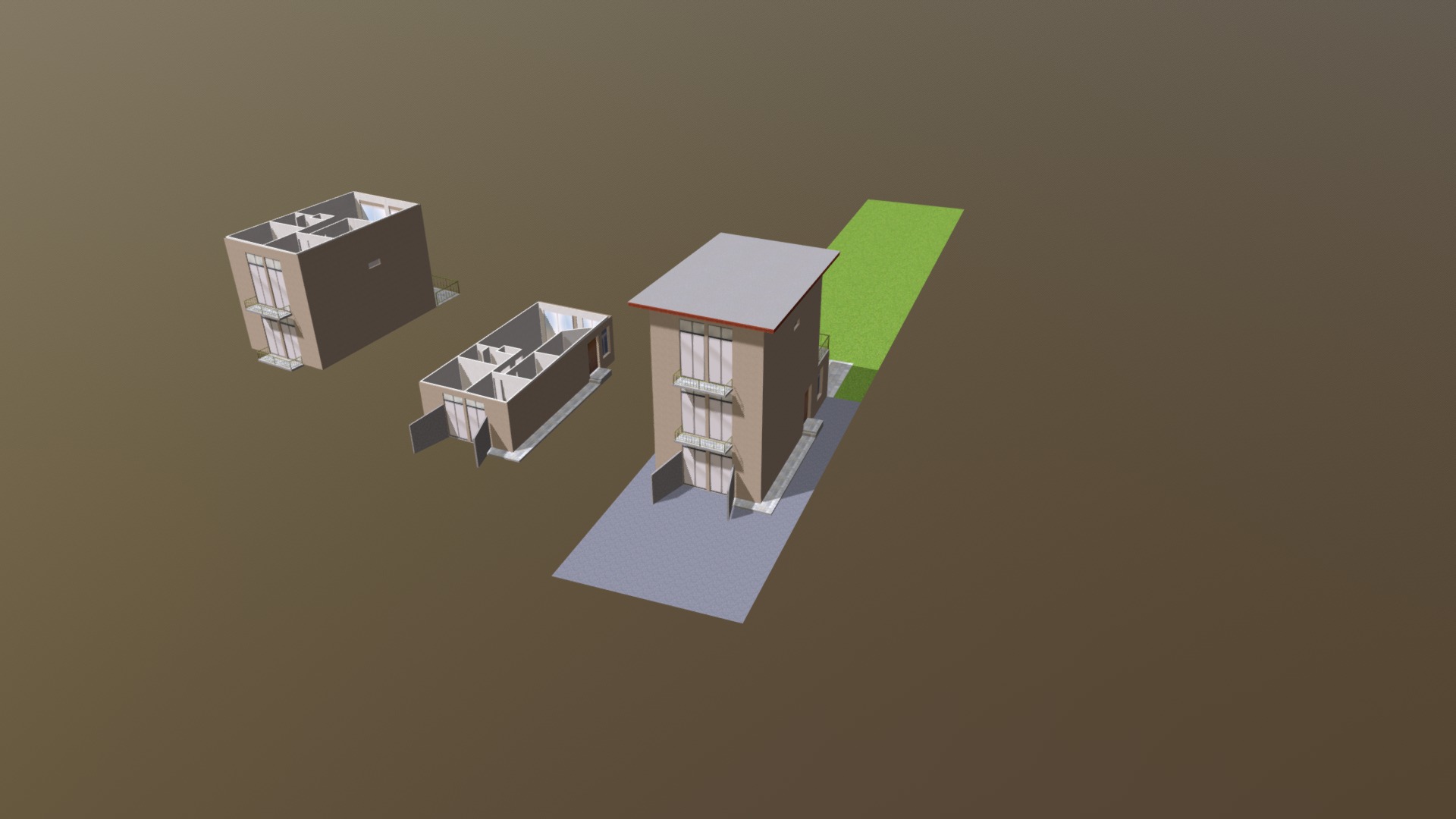 3d Low Poly Building - 3D model by awaz_taher [6132b64] - Sketchfab