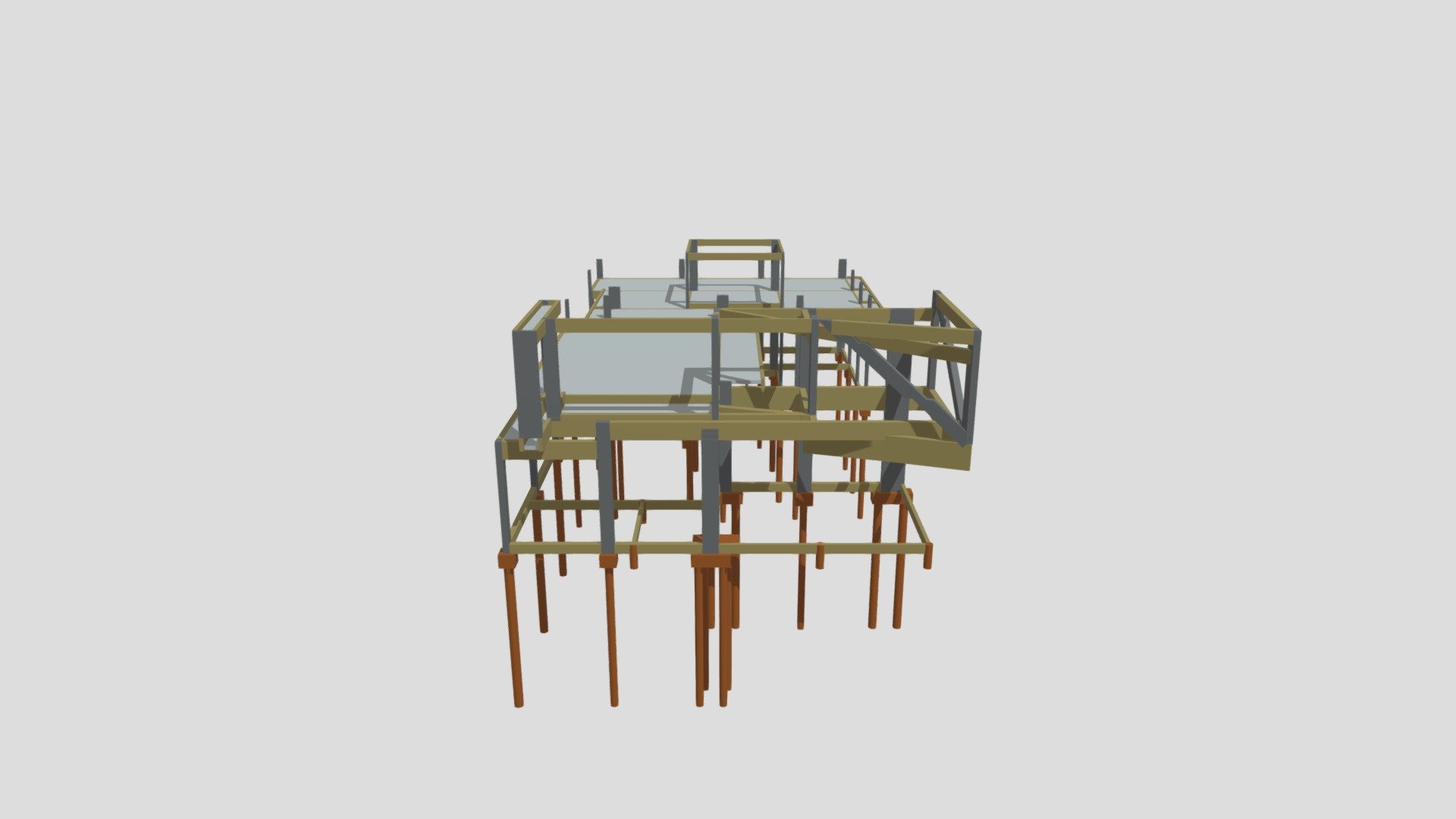 MAQUETE ESTRUTURAL - AMANDA BARONE - 3D model by Vitor Freitas ...