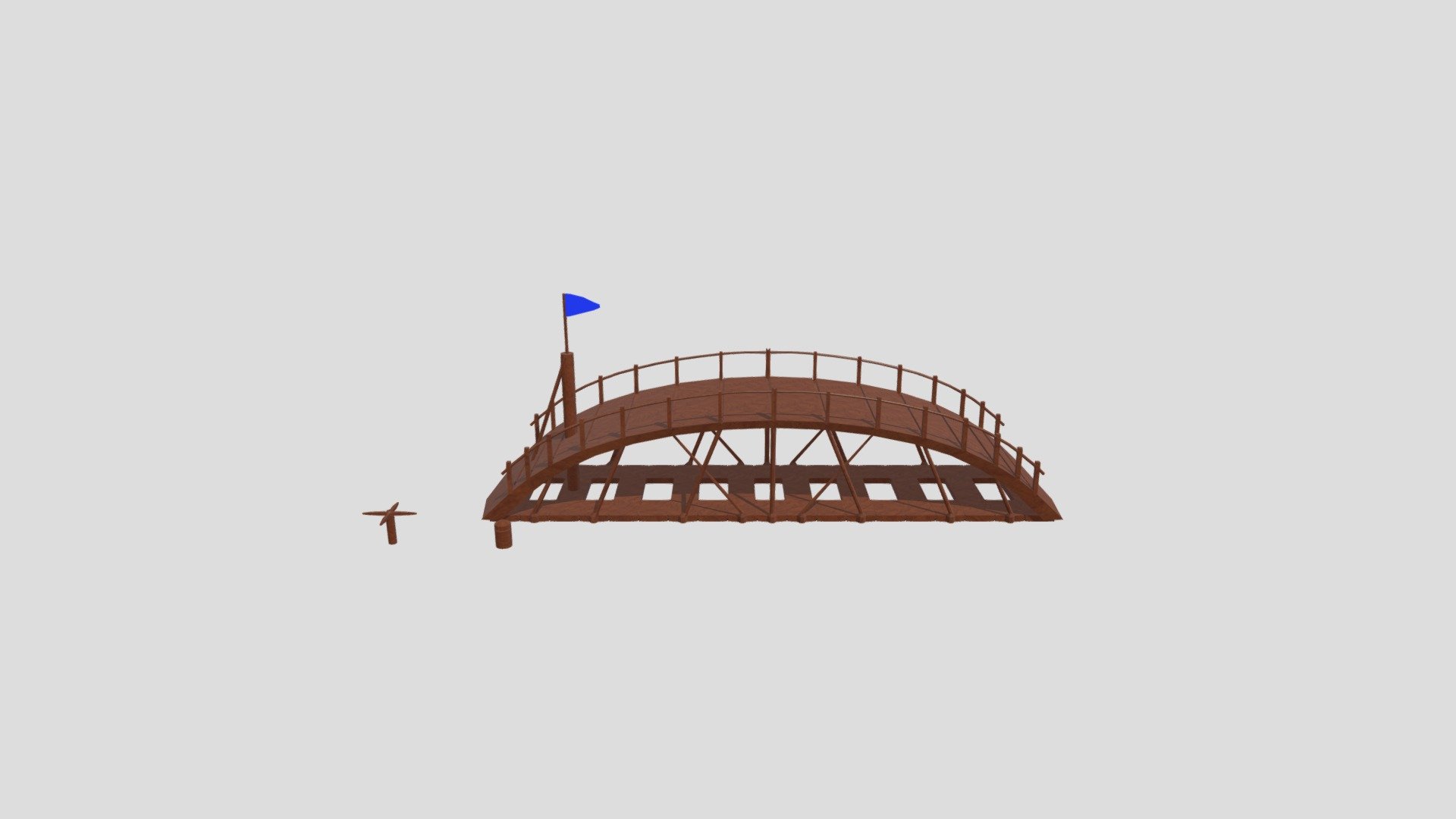 Lowpoly Da Vinci Swing Bridge - 3D model by sherpa.thomas [6137589 ...