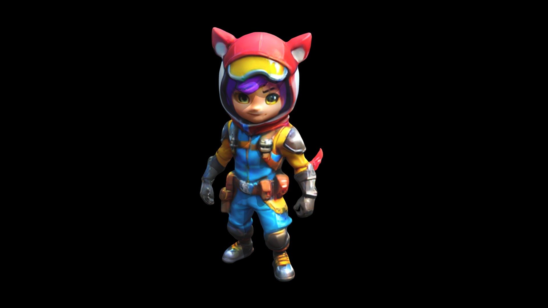 "Anime-inspired protagonist Starshine stands con - Download Free 3D ...
