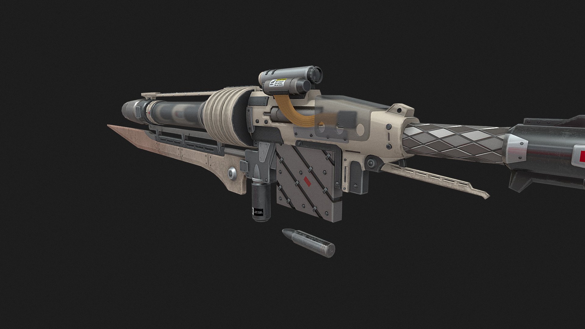 Gunlance_LANSSEAX - 3D model by samixrises [613aad5] - Sketchfab