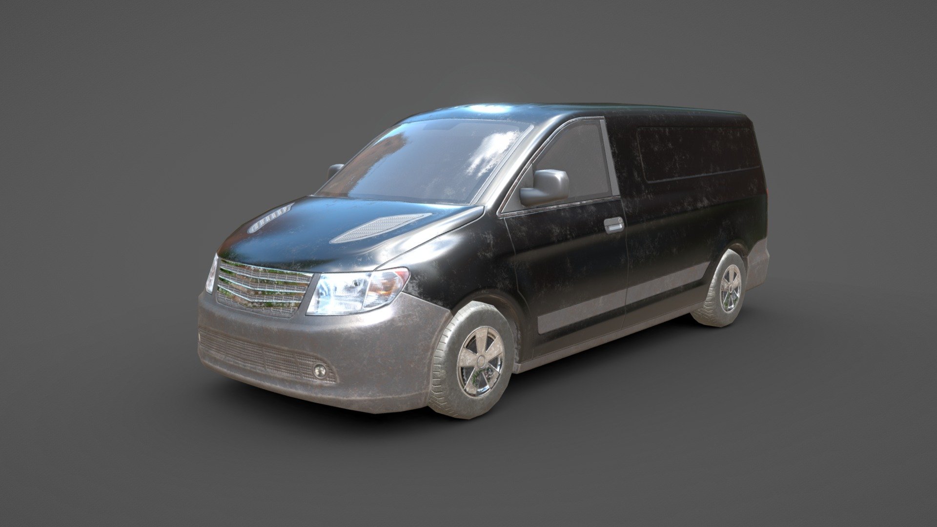 Generic Minivan Black - Buy Royalty Free 3D model by rpalomino [613d00c ...