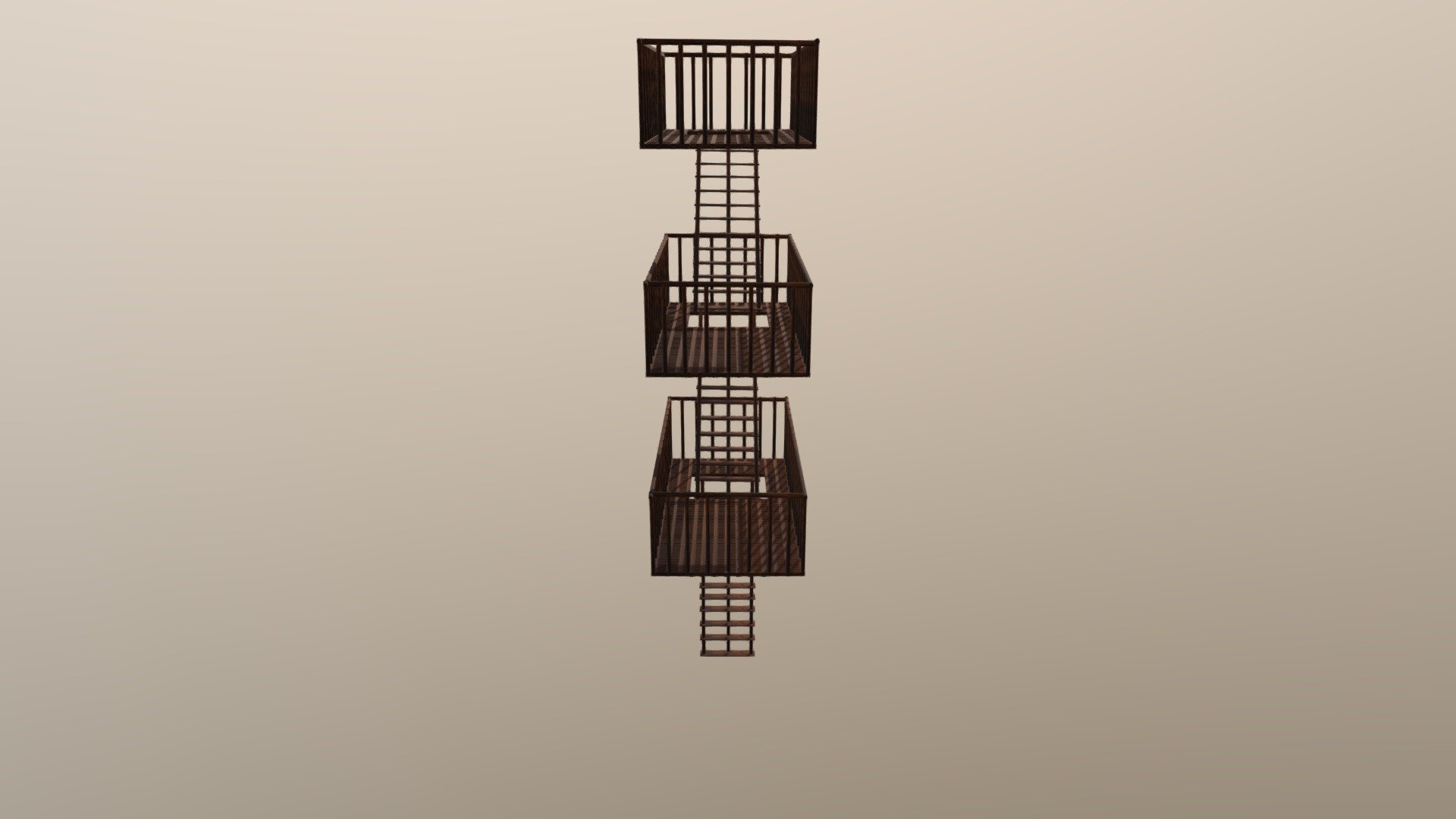Fireescape - 3D model by fran3903 [613eb4d] - Sketchfab
