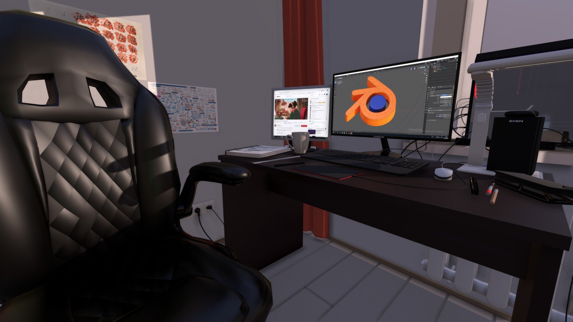 everyday routine - 3D model by VChernoshchek [613ed7b] - Sketchfab