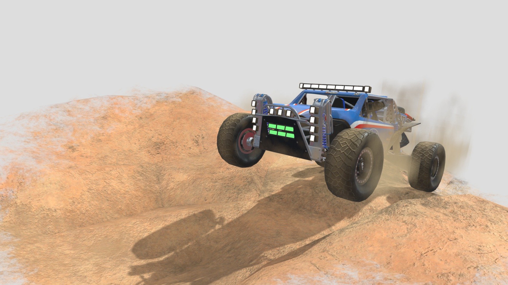 Subaru Crosstrek Desert Racer(Dusty Environment) - 3D model by ...
