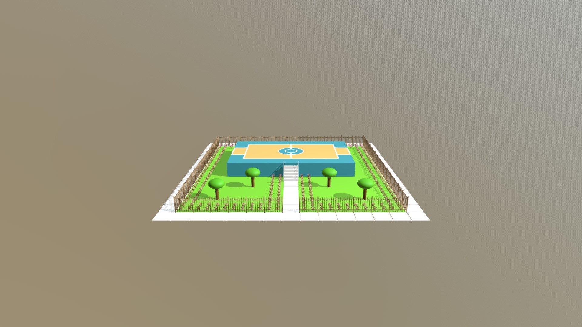Pokemon park gym - 3D model by AliceHart [6141115] - Sketchfab