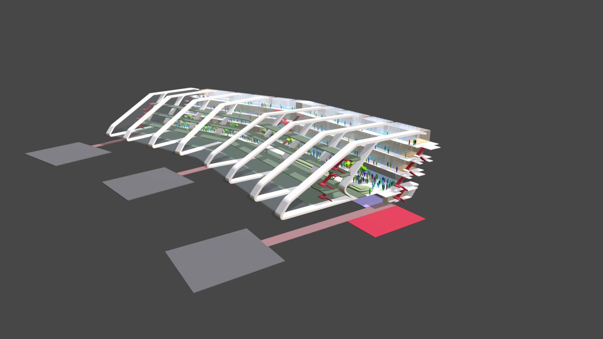 Twardowsky base 1000 people Gathering scenarion - 3D model by a ...
