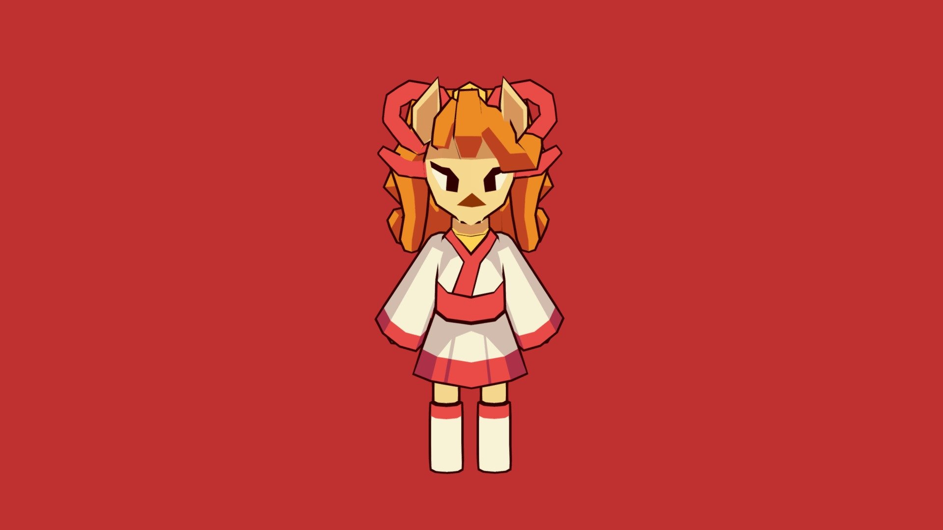 Ceroba ketsukane - undertale yellow - Download Free 3D model by DAR 88 ...