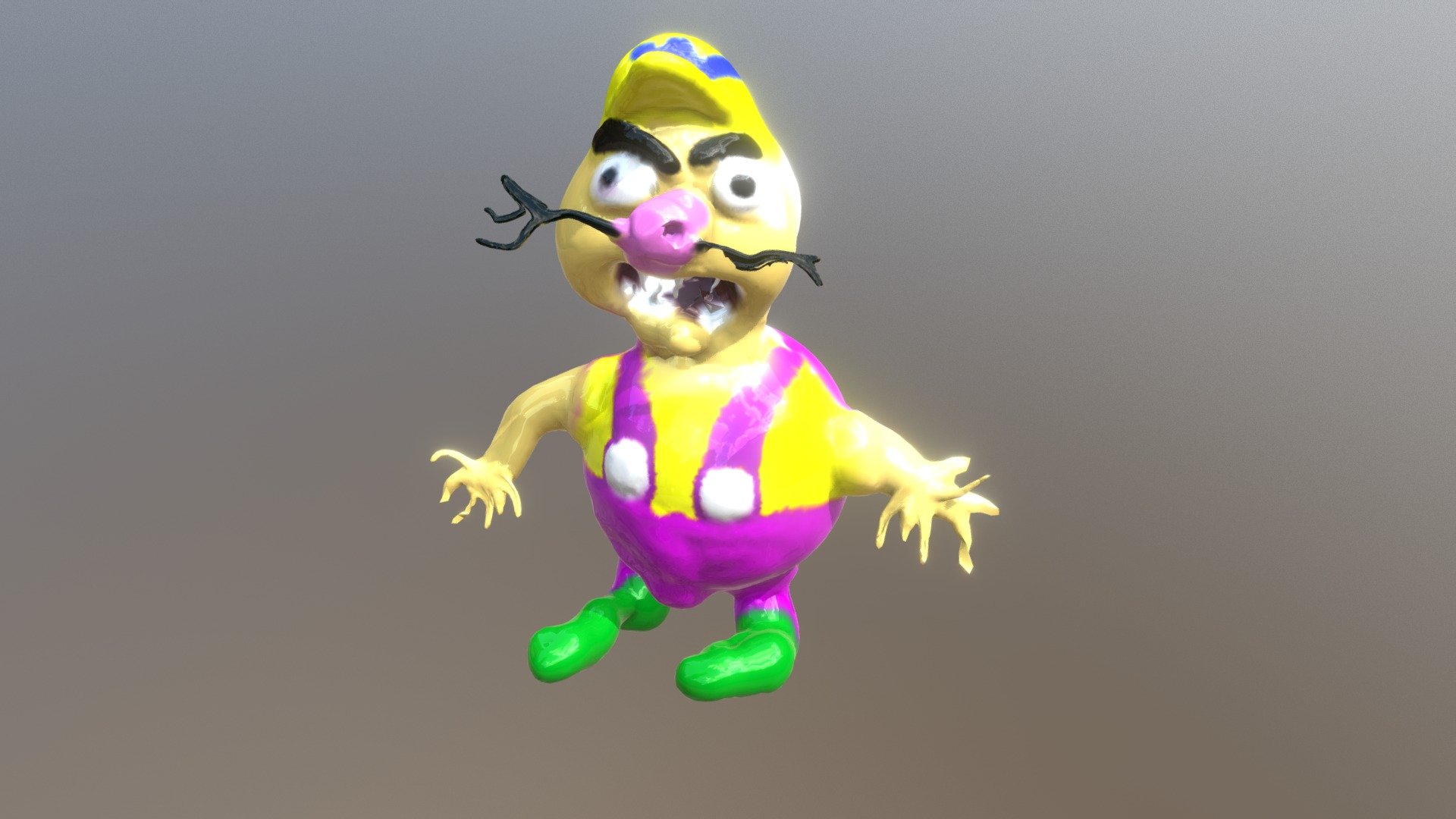 Wario - 3D model by RoboGerbil [6145b03] - Sketchfab