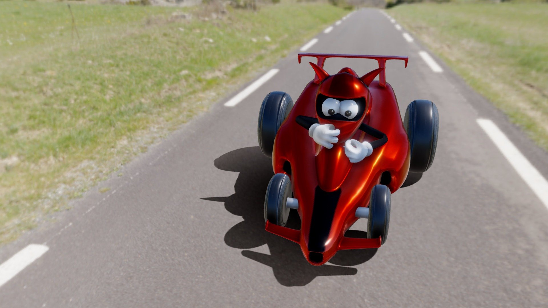Cartoon Racer - 3D model by Rogelio AG - Tres Pixeles (@rogelio ...
