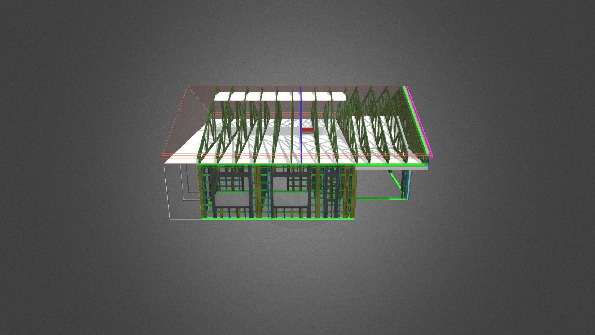 1735 - Latham Construction - 3D Model-03 - 3D model by TrussDesignLtd ...
