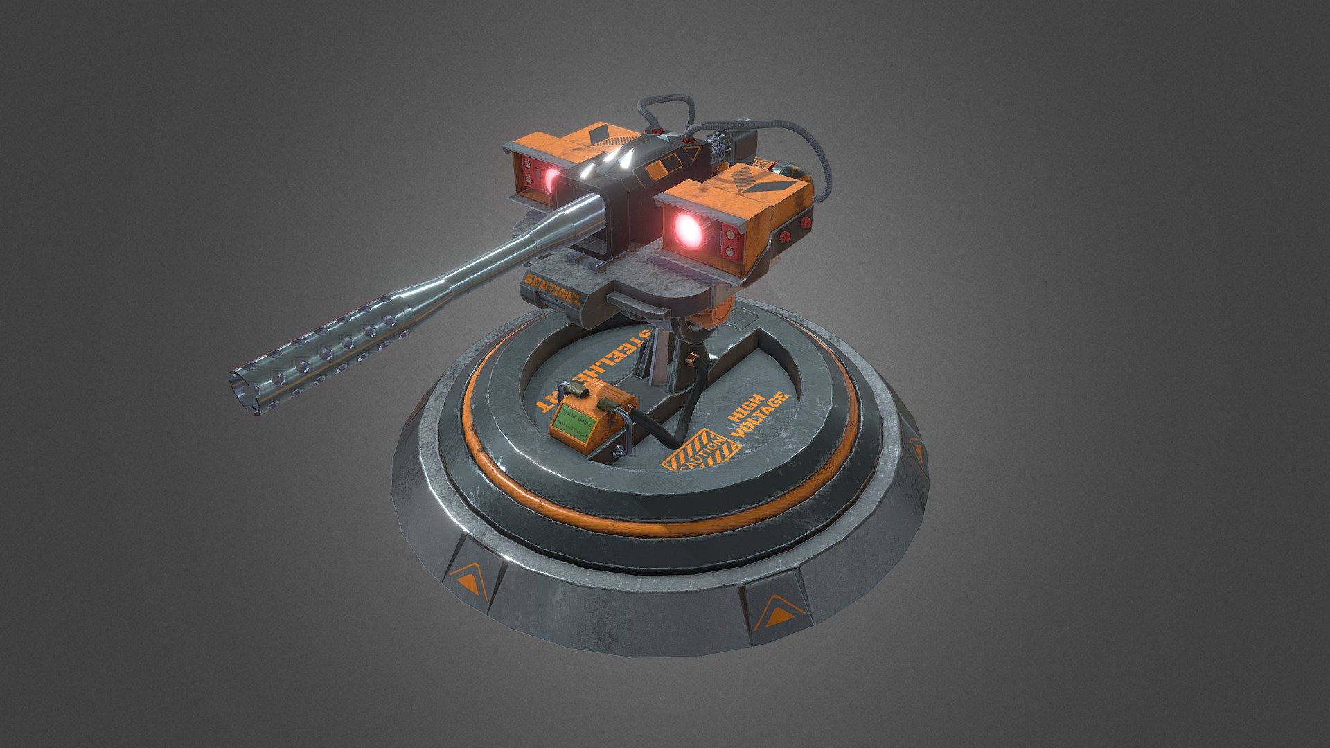 Heavy Machine Gun Turret - Python - 3D model by Bardo Computing ...