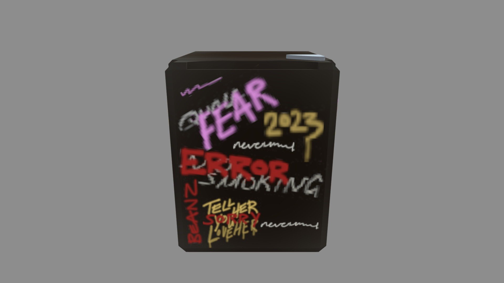 Grunge Mini Fridge - 3D model by sleepyfinch [6147a7f] - Sketchfab