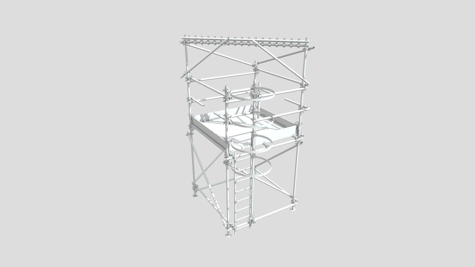 Projeto Exemplo - Andaime com Pau de Carga - 3D model by petersonrbo ...