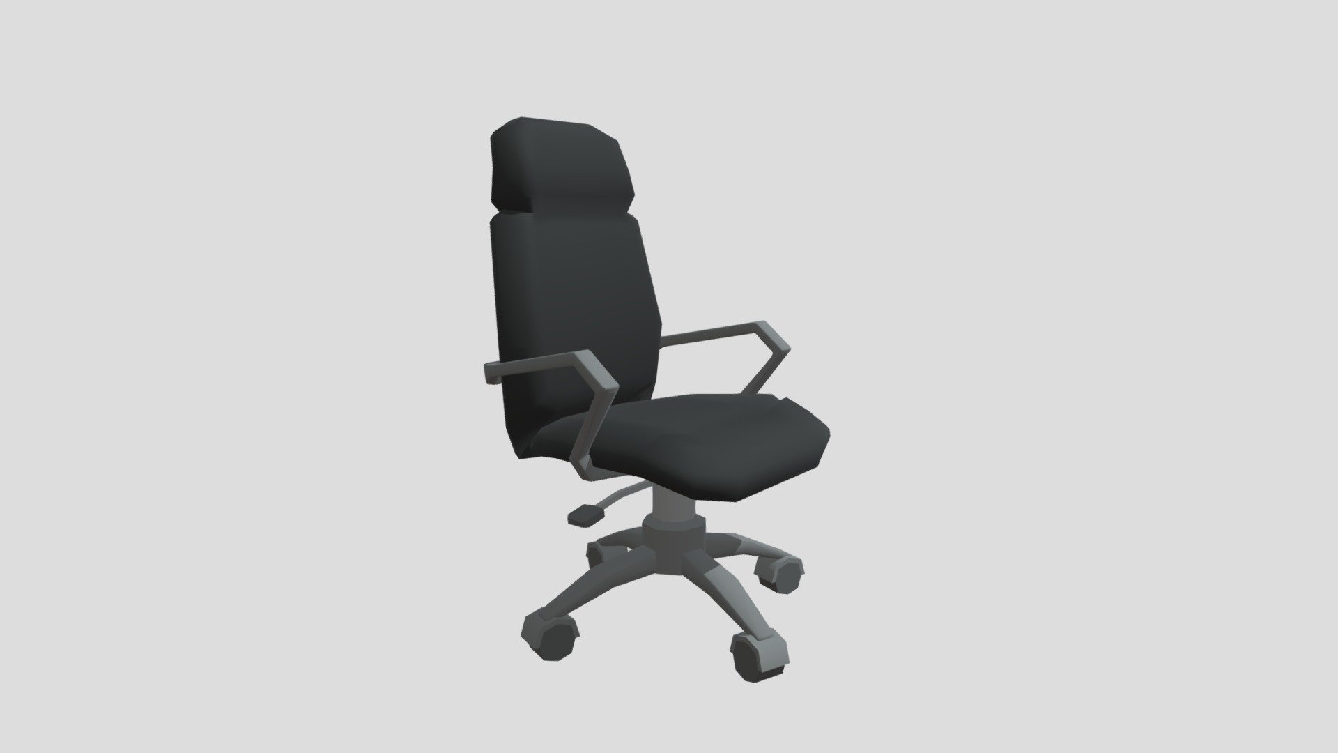 Low Poly Computer Chair - Download Free 3D model by Gohar.Munir ...