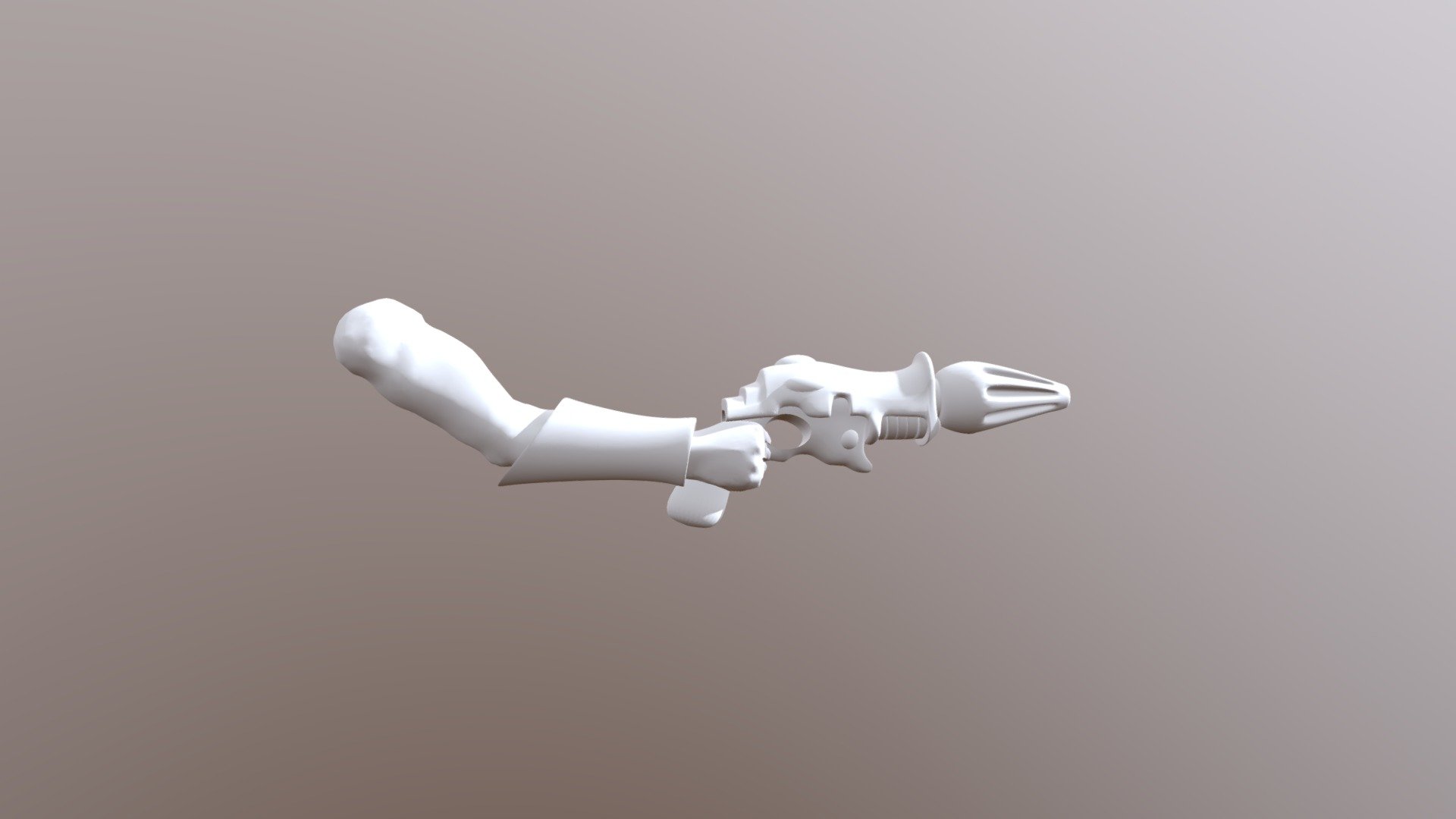 Fusion Pistol With Arm - 3D model by Archon3DSmiths [6148f64] - Sketchfab