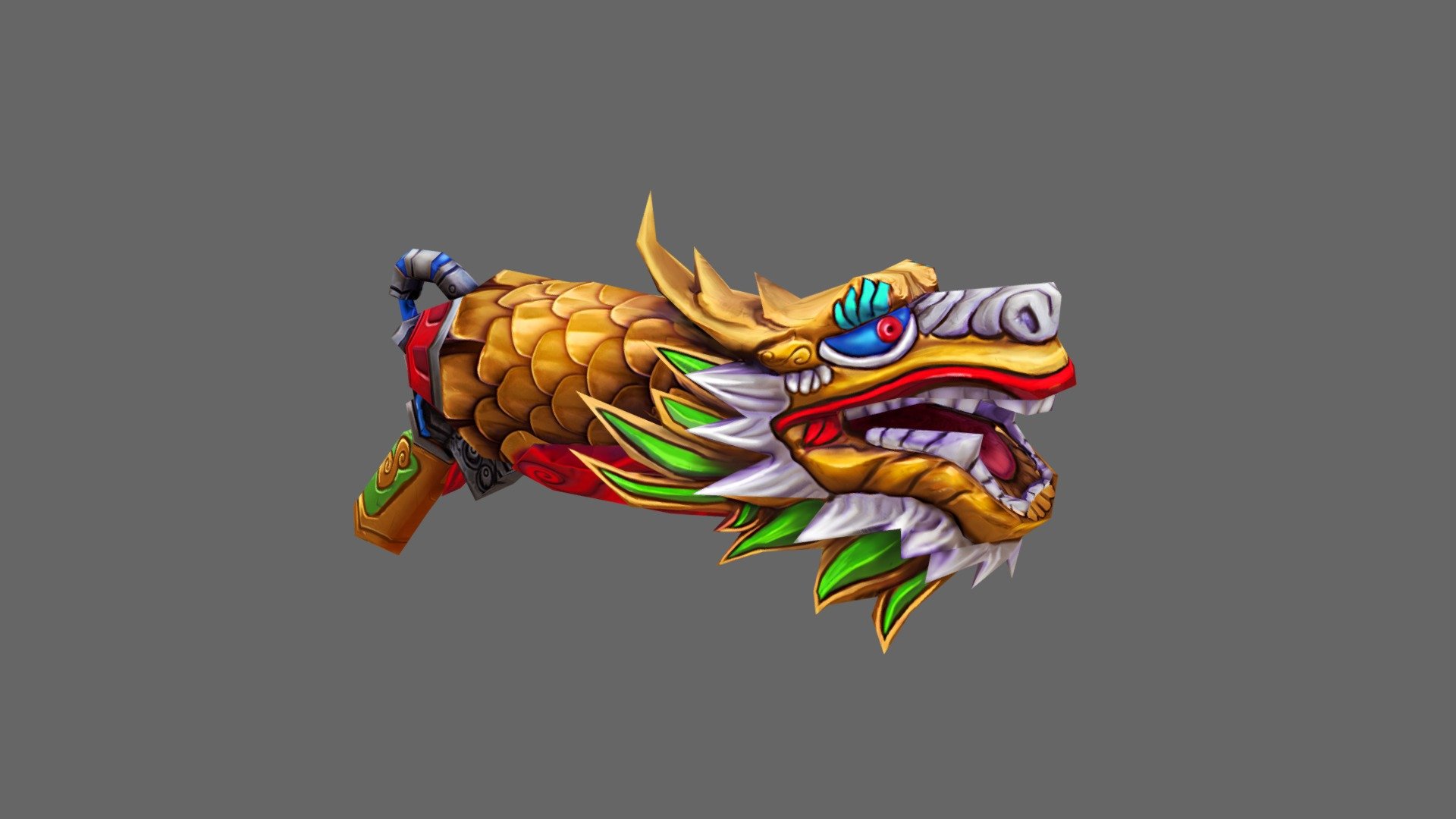 Fire Gun China 02 - 3D model by CC (@ccsf) [614b6ff] - Sketchfab