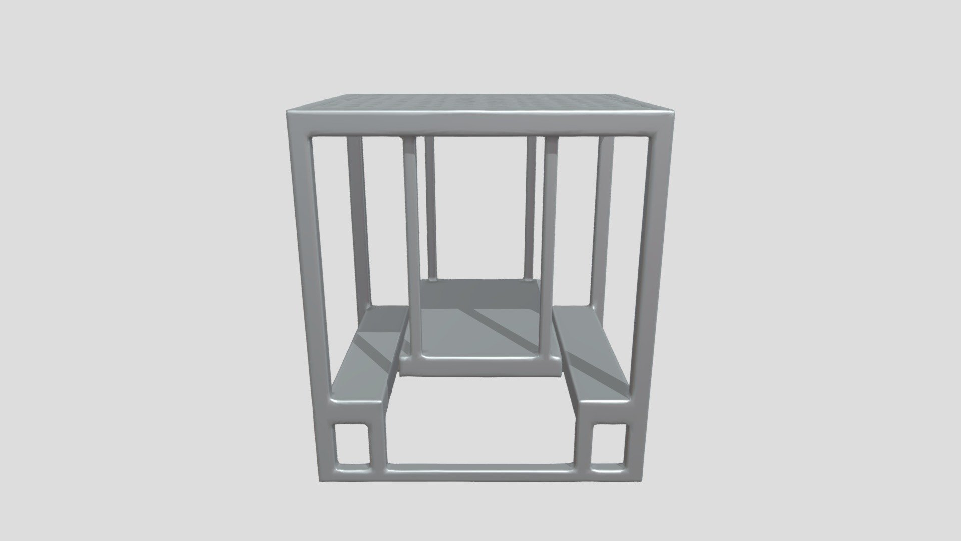 Metallic industrial table - 3D model by vincent.clavette [614bbb7 ...