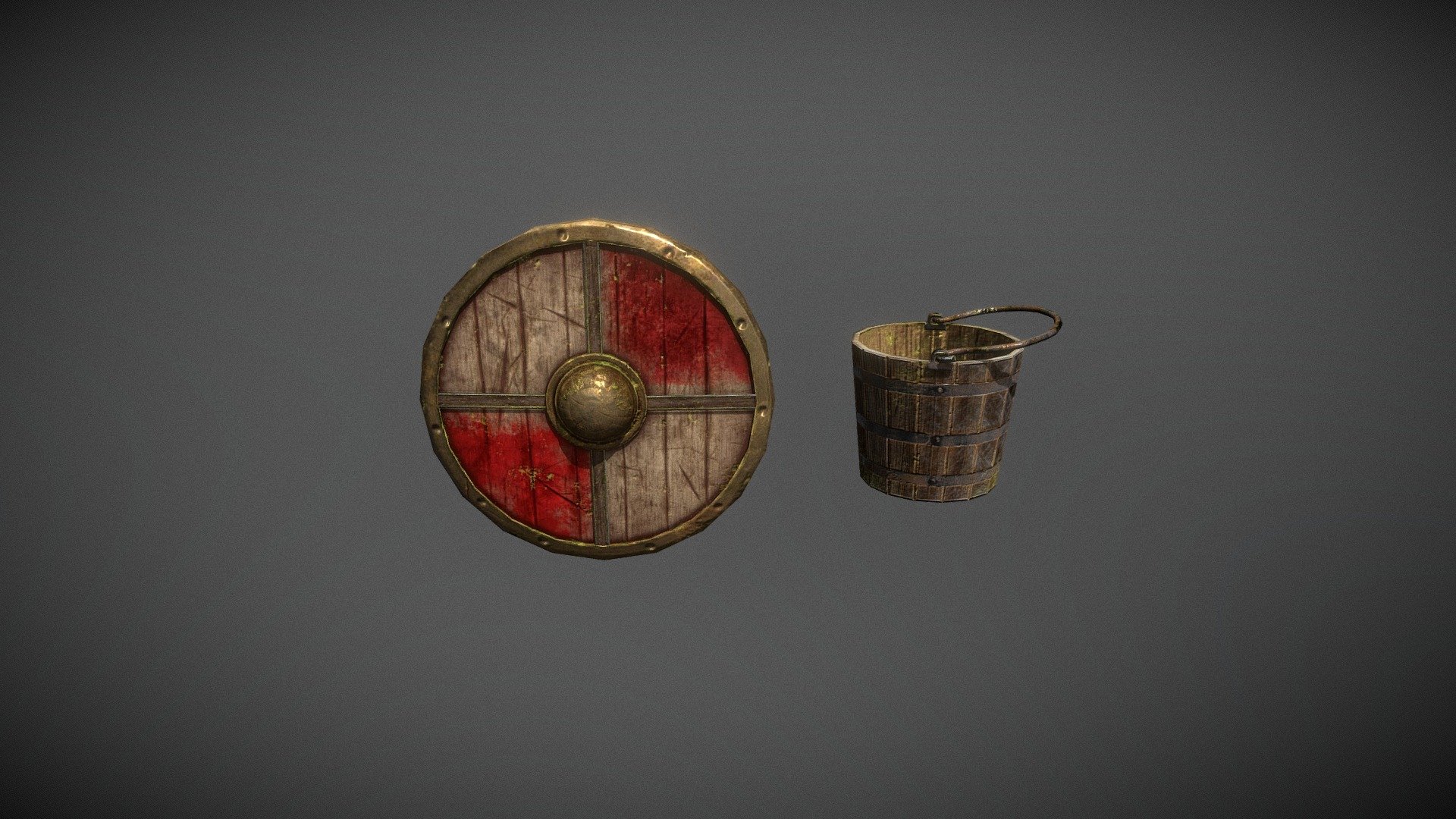 Medieval Shield - 3D model by William Chang (@williamch15) [614bc94 ...