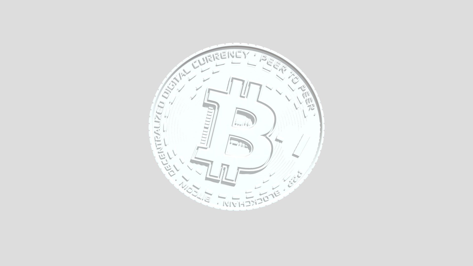 Bitcoin Metal Coin Obj - 3D model by mia922 [614f1d3] - Sketchfab