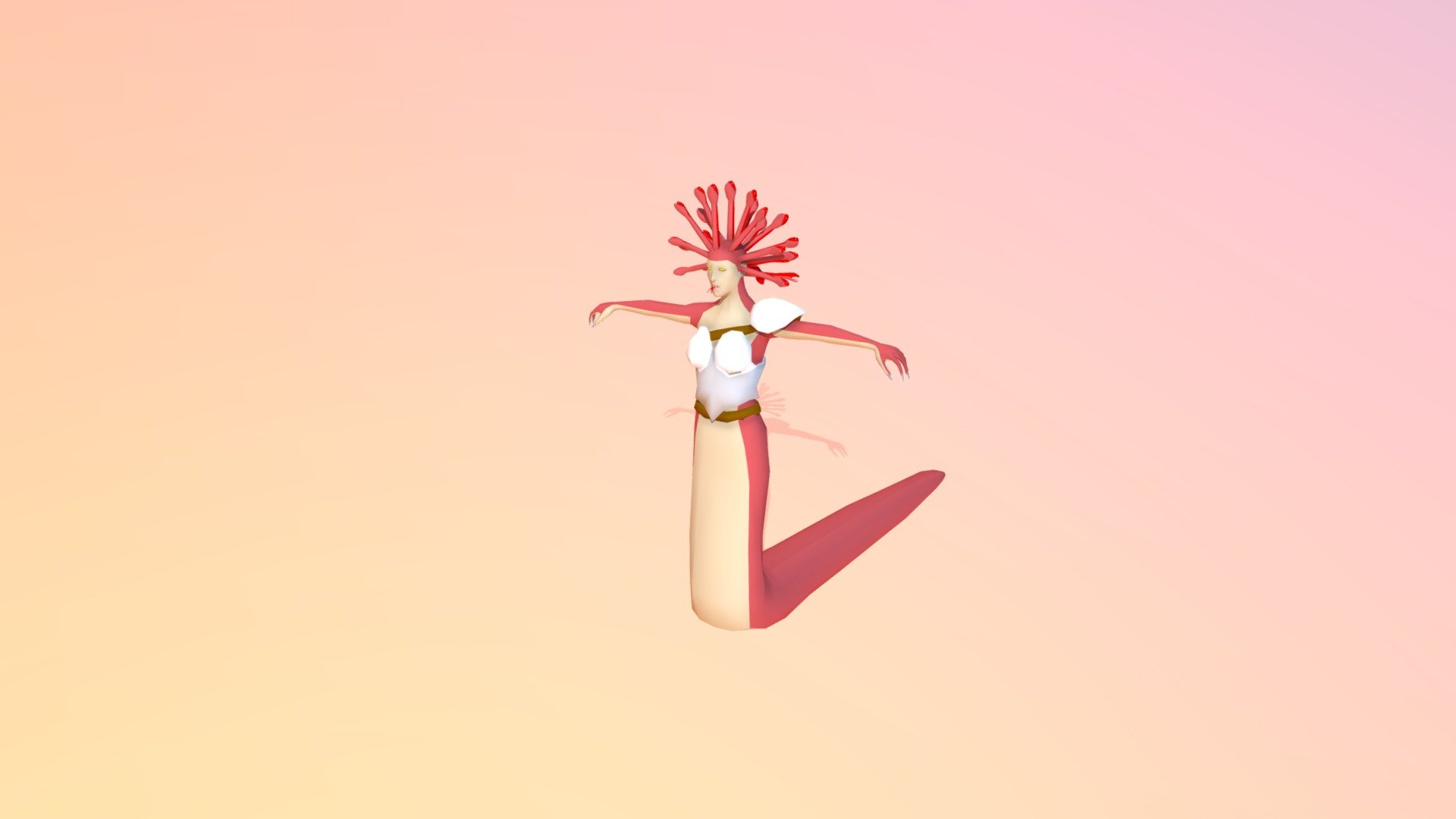 Low Poly - Serpent Medusa - 3D model by Infinity PBR (@infinitypbr ...