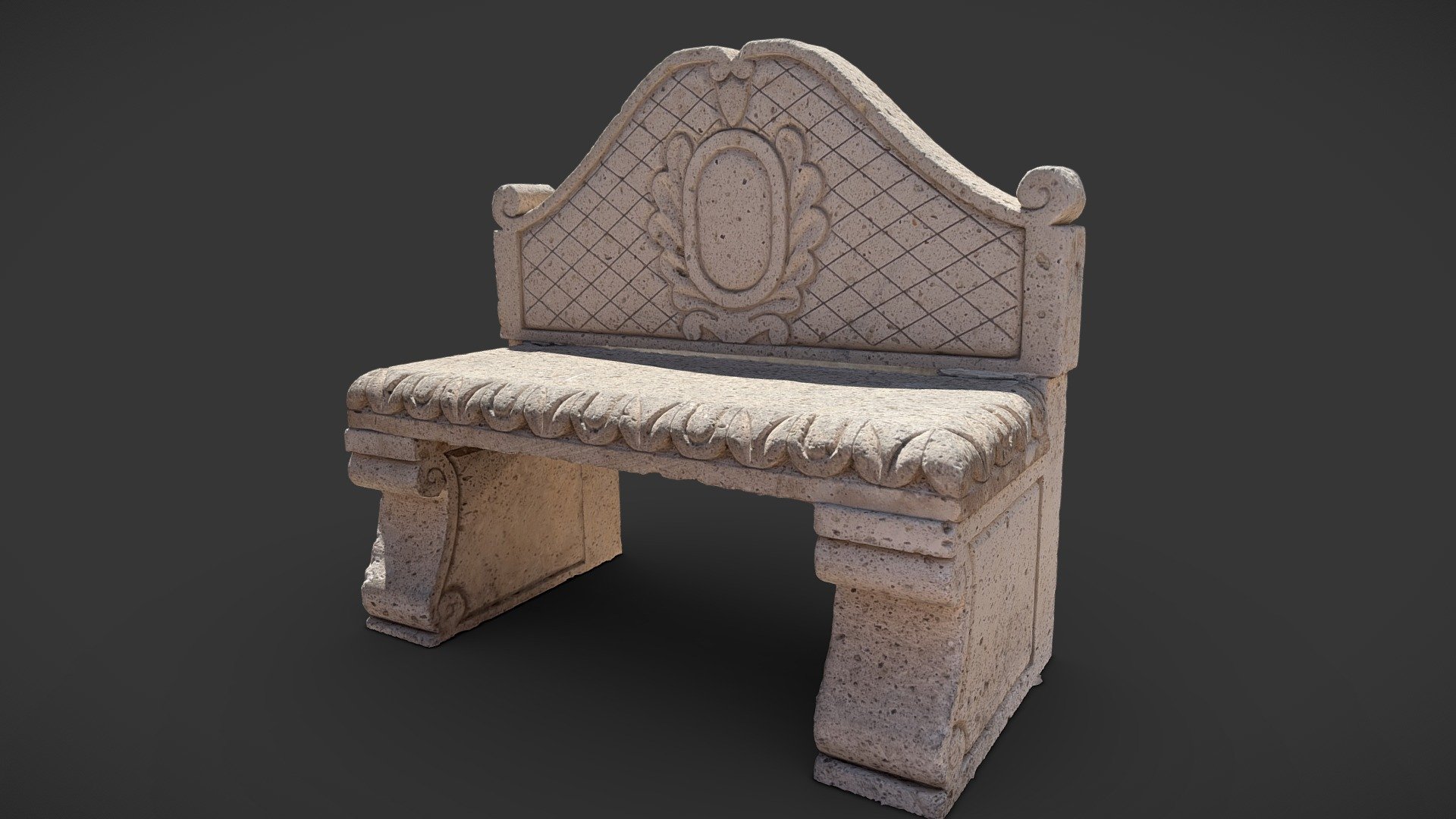 Solid Stone Bench - Buy Royalty Free 3D model by Guillermo Sainz ...