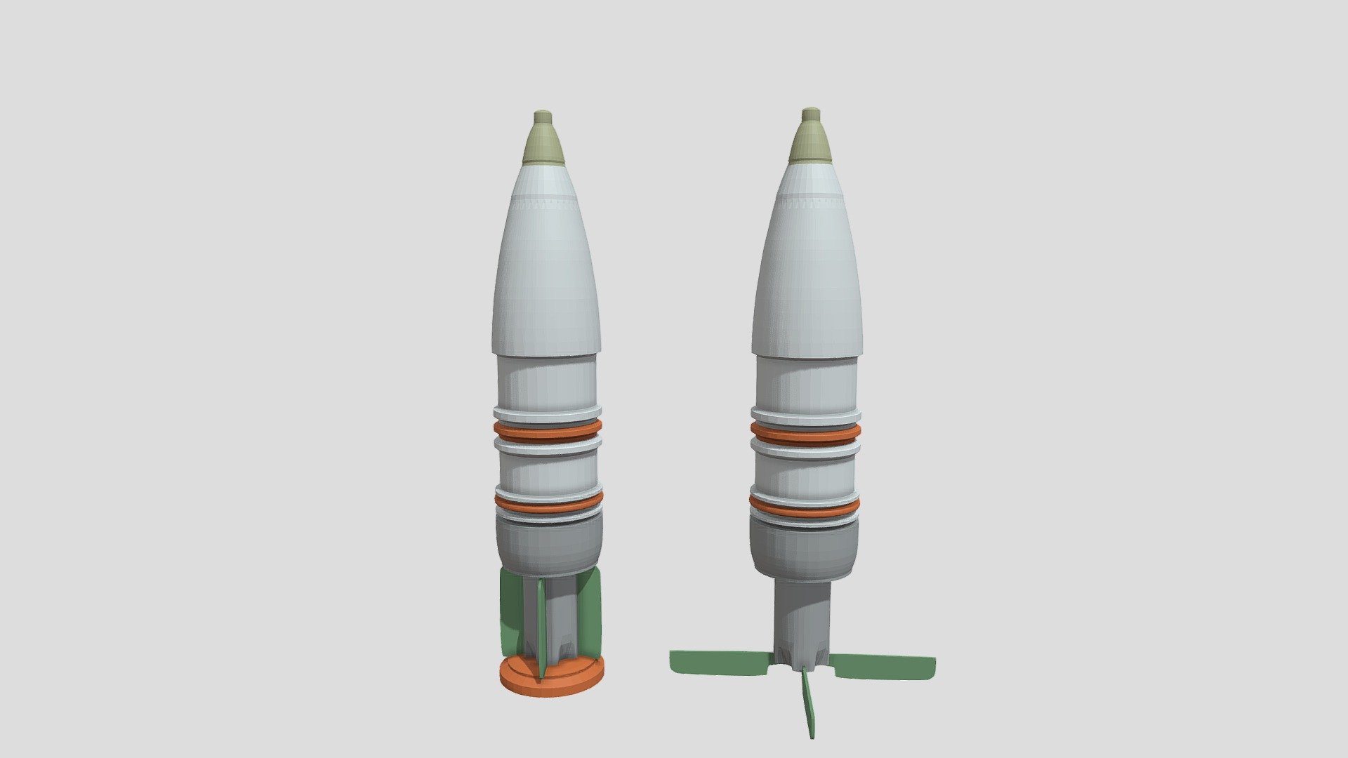 HE shell 125mm - Download Free 3D model by dichevk (@kirilldicev37 ...