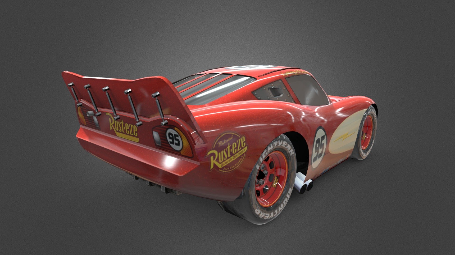 Lightning McQueen - 3D model by Don't Ask (@monkemonkersonthethird ...