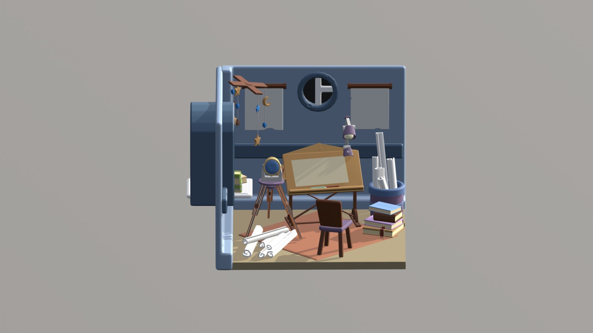Astro Tower - 3D model by caitlinm [6154c03] - Sketchfab