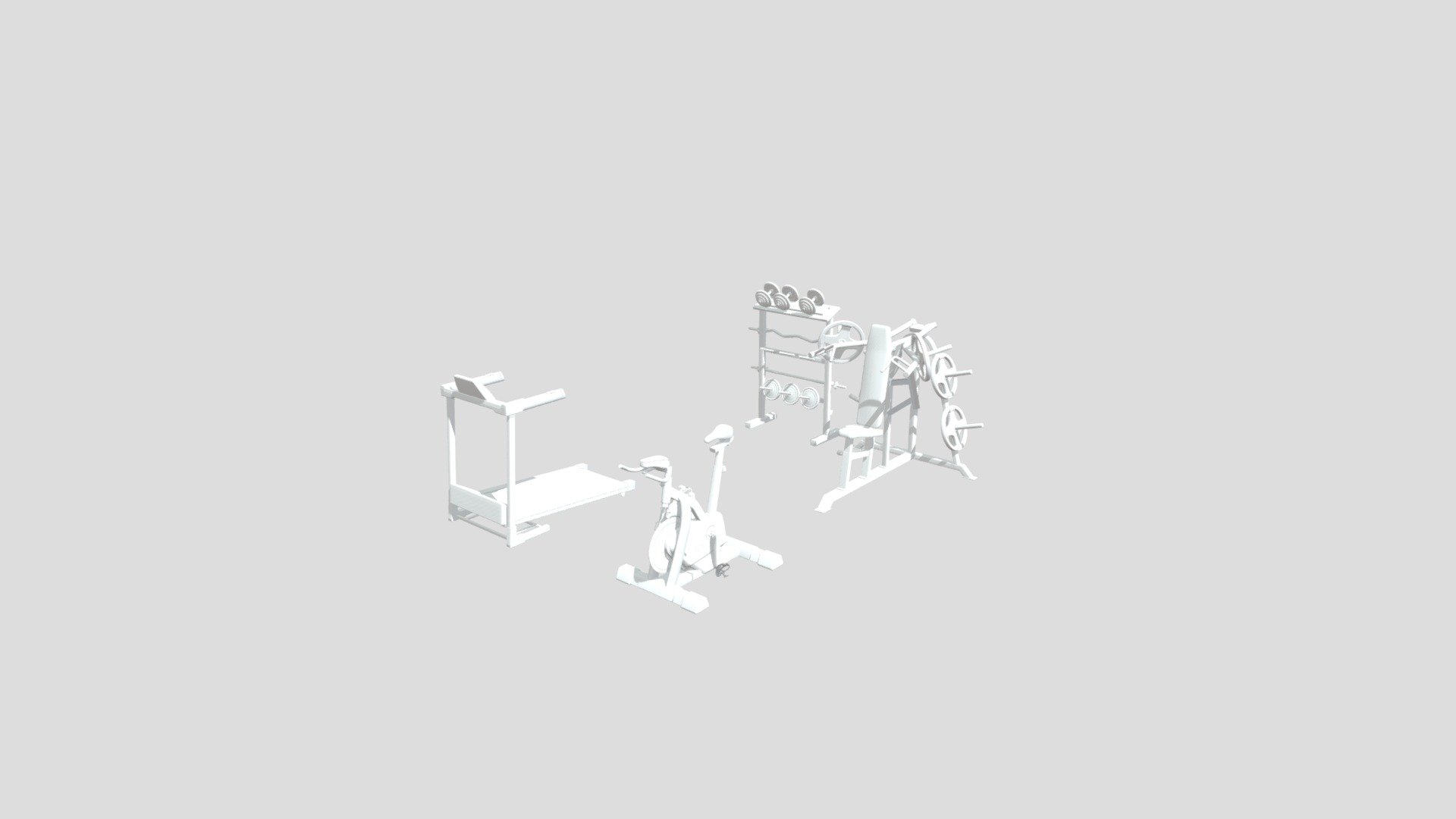 gym_equipment - 3D model by gianderol [615558a] - Sketchfab