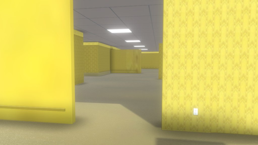 Backrooms A 3d Model Collection By Fakecube Sketchfab