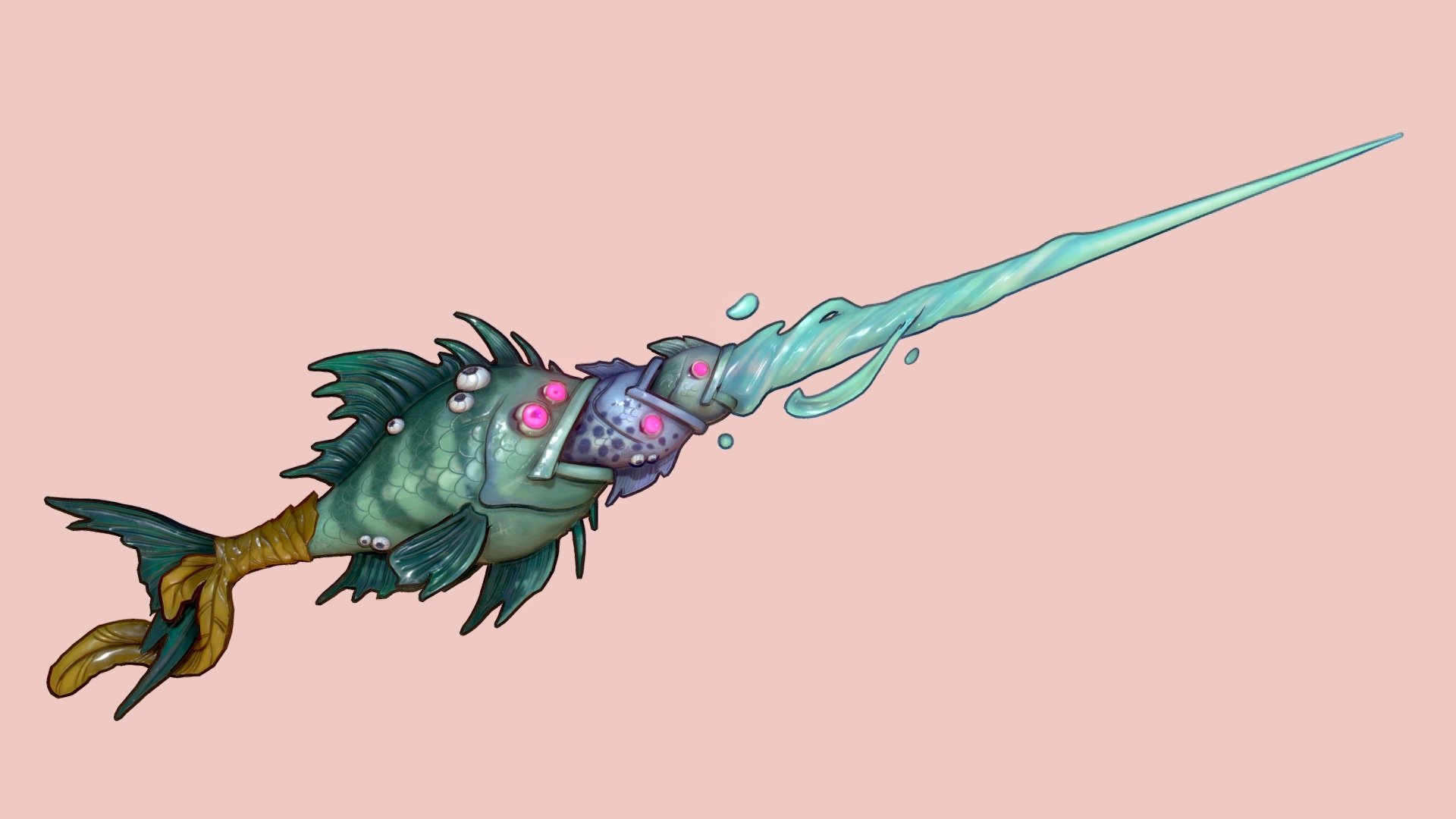 Fish Sword - 3D model by Madi Lenhart (@madilenhart) [615688c] - Sketchfab