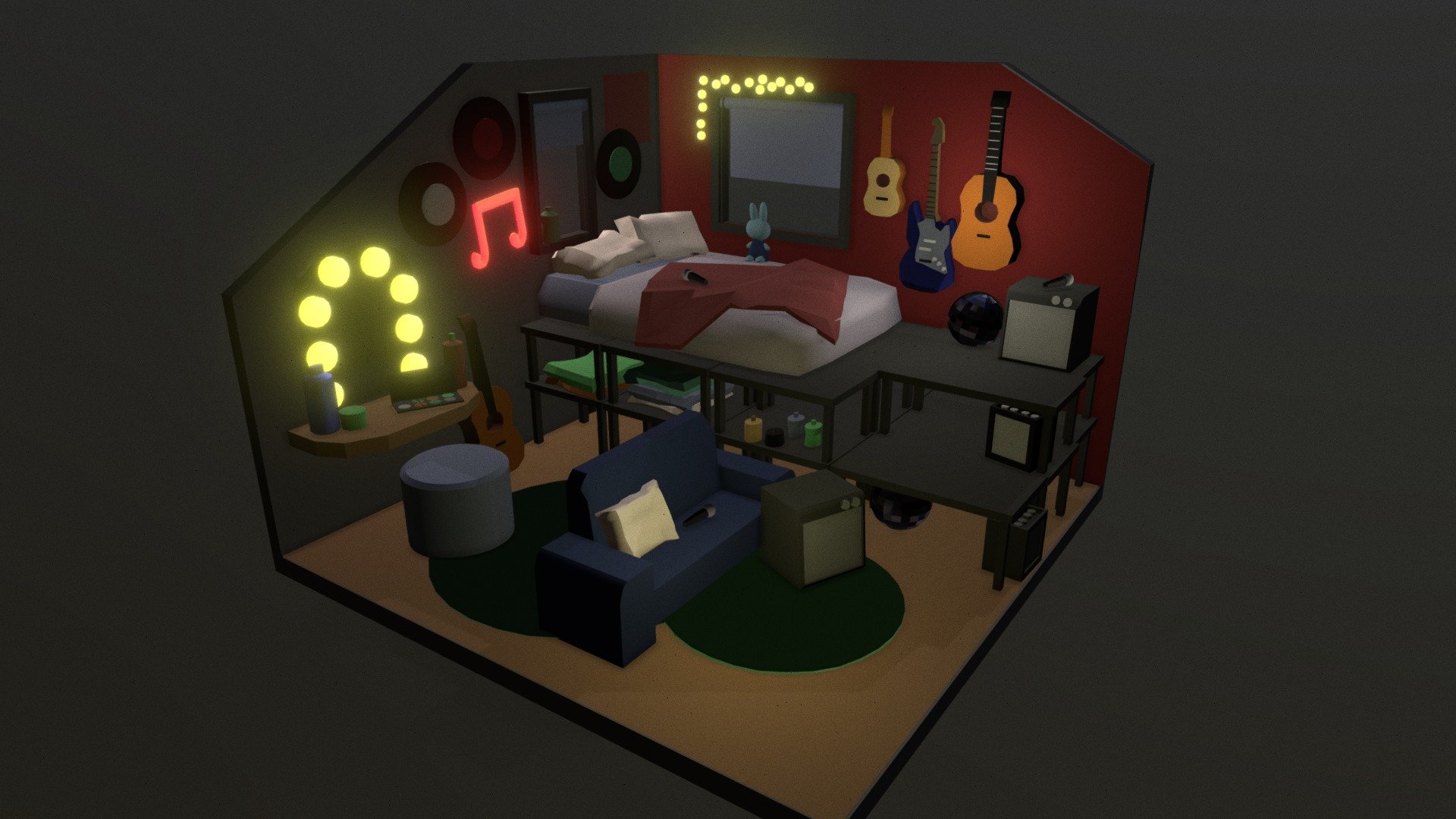 room of a artist - 3D model by luce__carmen [61583e0] - Sketchfab