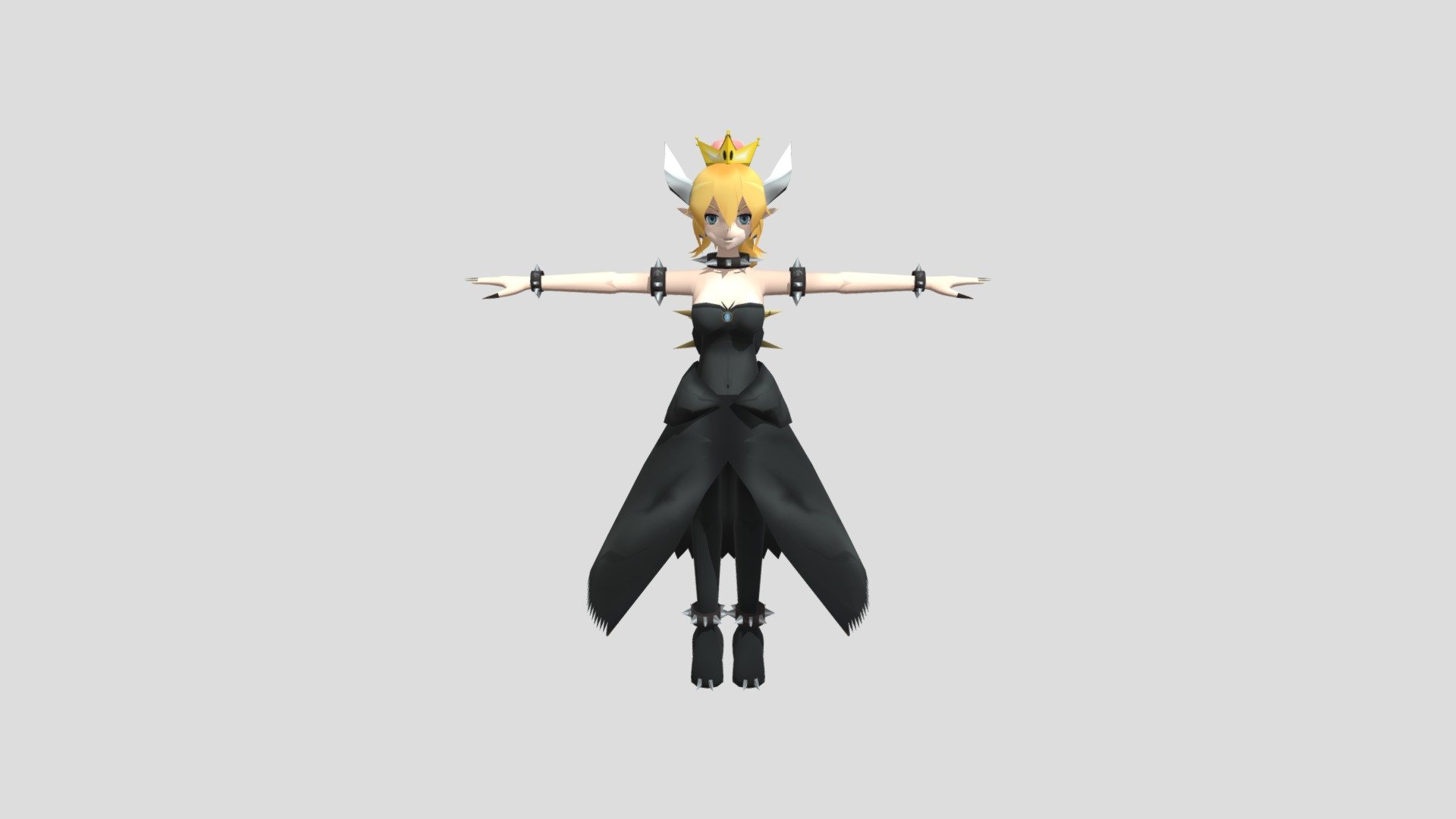 Bowsette - Download Free 3D model by LuispupaA [6159927] - Sketchfab