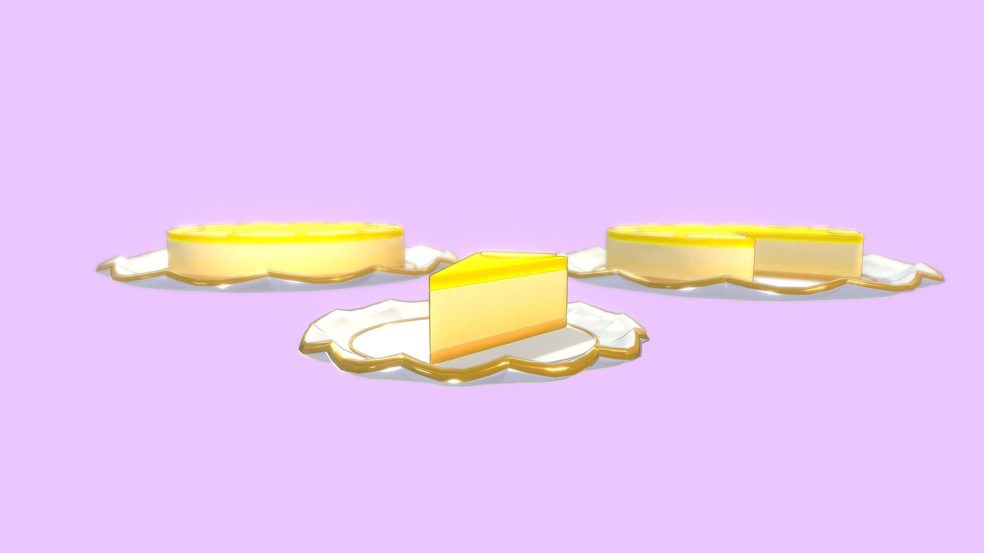 Day 4 - Lemon Cheesecake - Buy Royalty Free 3D model by Arien Fay ...