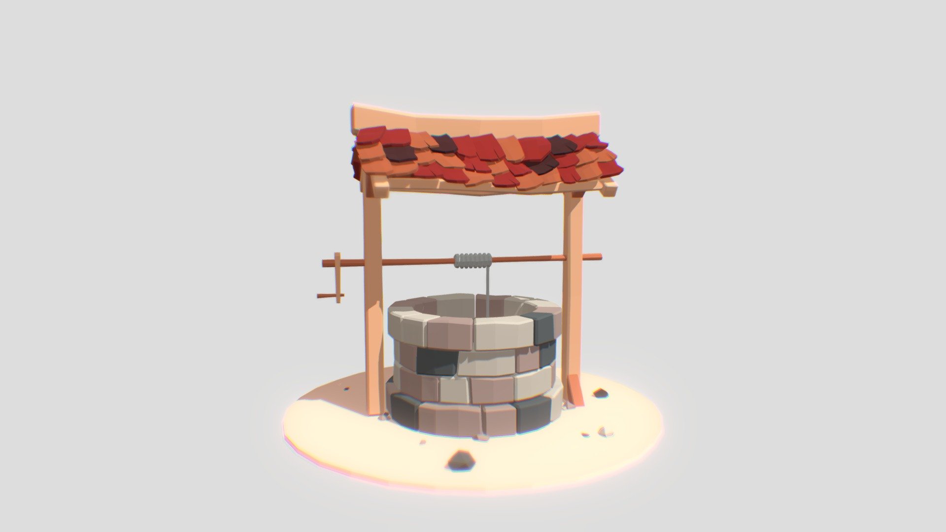 Low Polly Well - Download Free 3D model by bihanz [615fe66] - Sketchfab