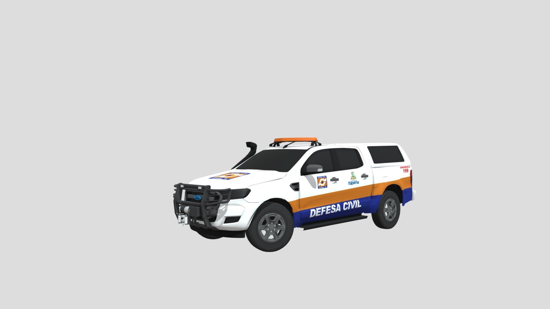Ford Ranger Defesa Civil Itapema - 3D model by Rhyan.Santos [61605f2 ...