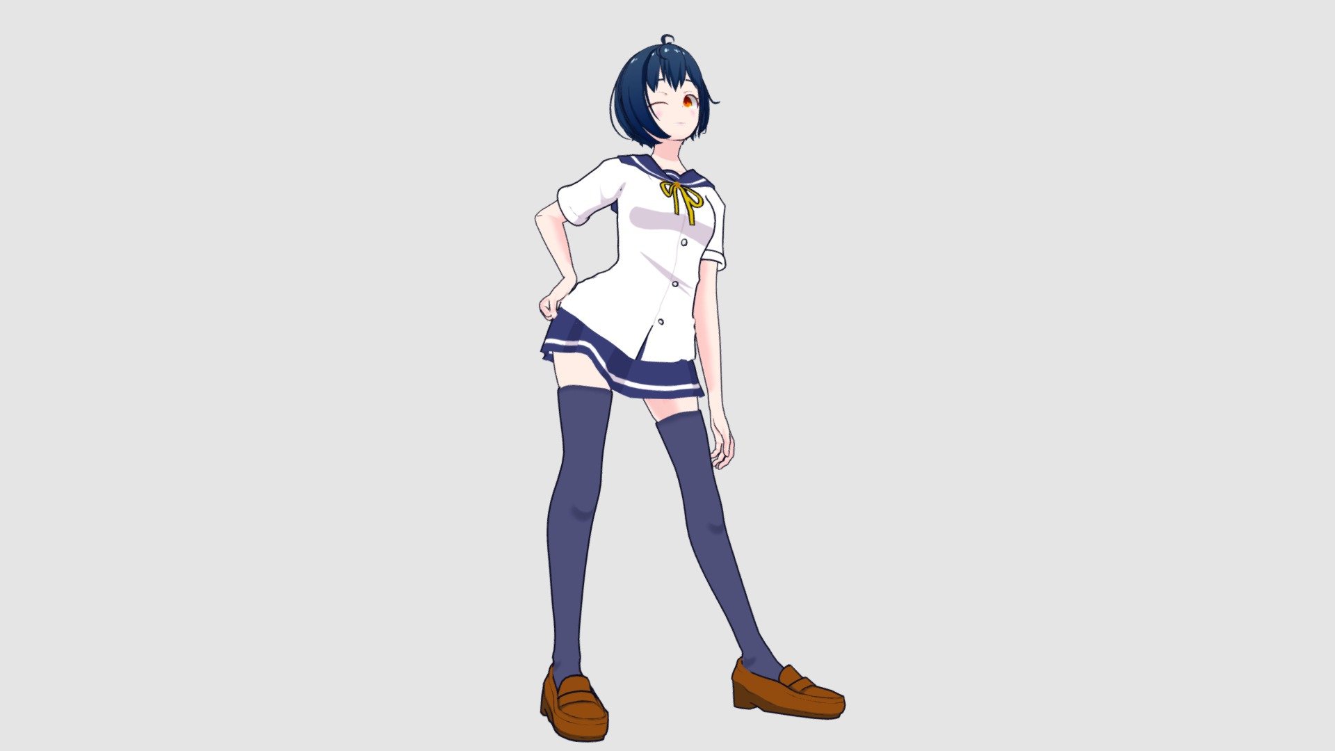 Hayashi Chiori (OC) - 3D model by saberark [616275a] - Sketchfab