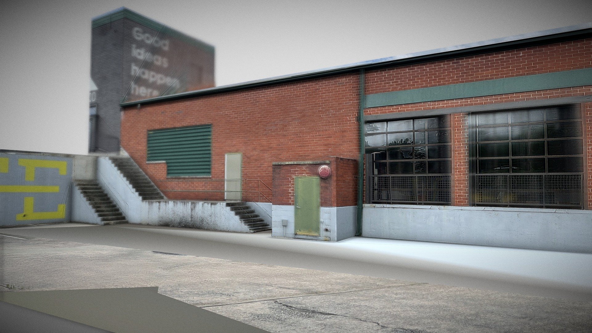 Warehouse Front - Buy Royalty Free 3D model by Marc Sawyer ...