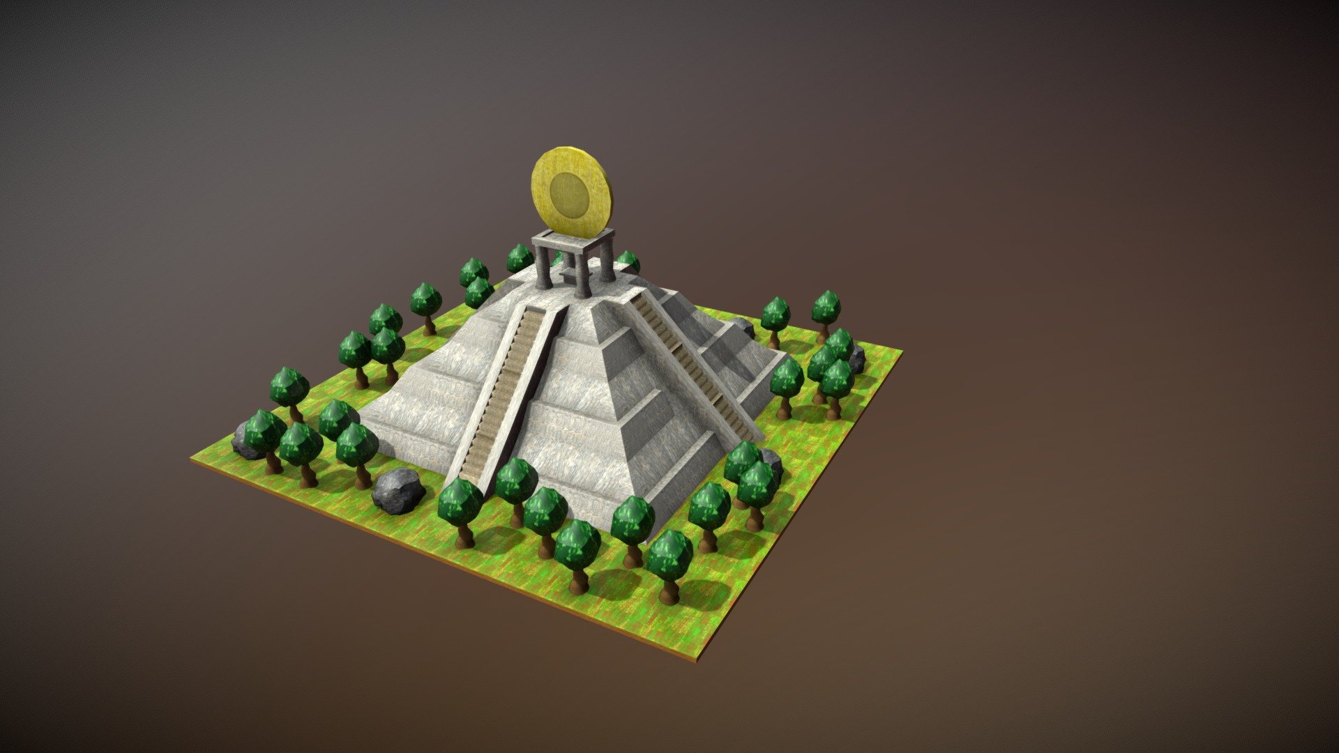 Aztec Pyramid - 3D model by rixx03 [616490b] - Sketchfab