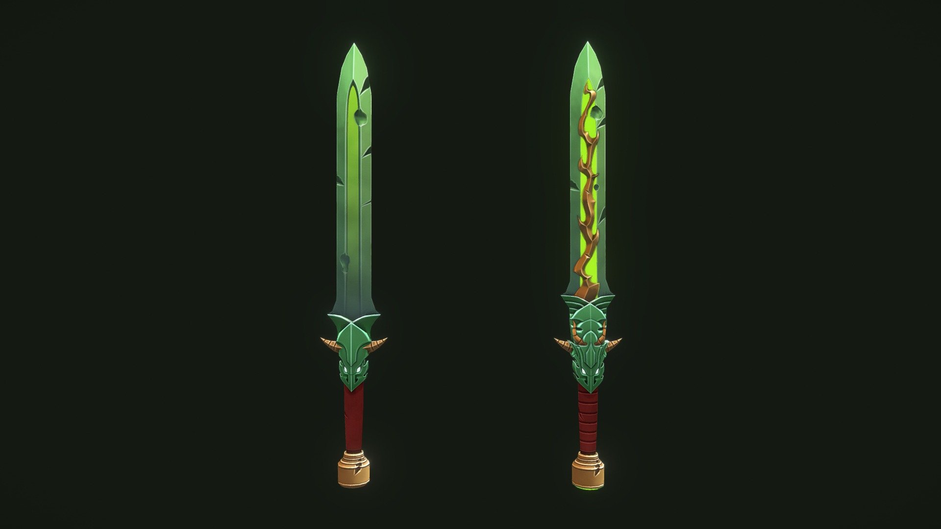 Weapon - Nature sword - 3D model by Nomad Photo Reference ...