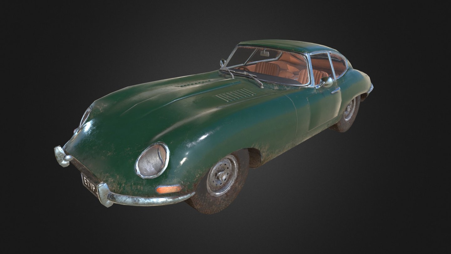 Jaguar E Type - 3D model by dom_littler [6166040] - Sketchfab