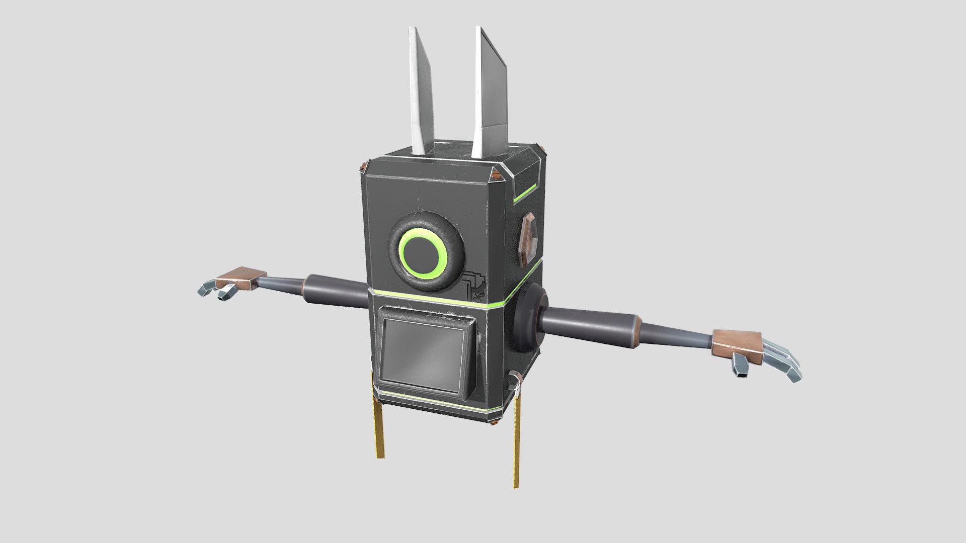 CyberPunkRobot - 3D model by Valentin Schulz (@ValentinSchulz) [61679fe ...