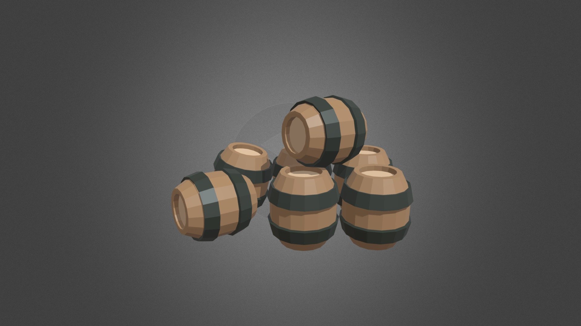 low poly barrel - 3D model by mabdulhaadielahi [6167e42] - Sketchfab