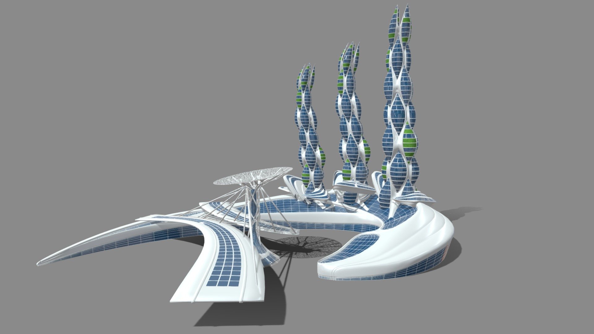 0200 - Organic Building ( Skyscraper ) - Buy Royalty Free 3D model by ...